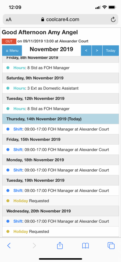 Staff portal now available for care homes - CoolCare